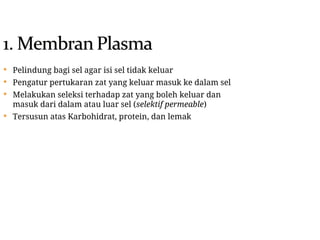 struktur sel mata kuliah fisiologi dan anatomi ternak | PPT