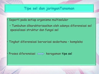jaringan dan sistem jaringan tanaman | PPT