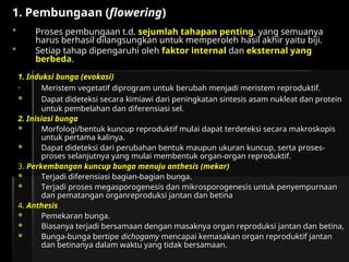 pertumbuhan generatif pada tumbuhan untuk perkuliahan kelapa sawit | PPT