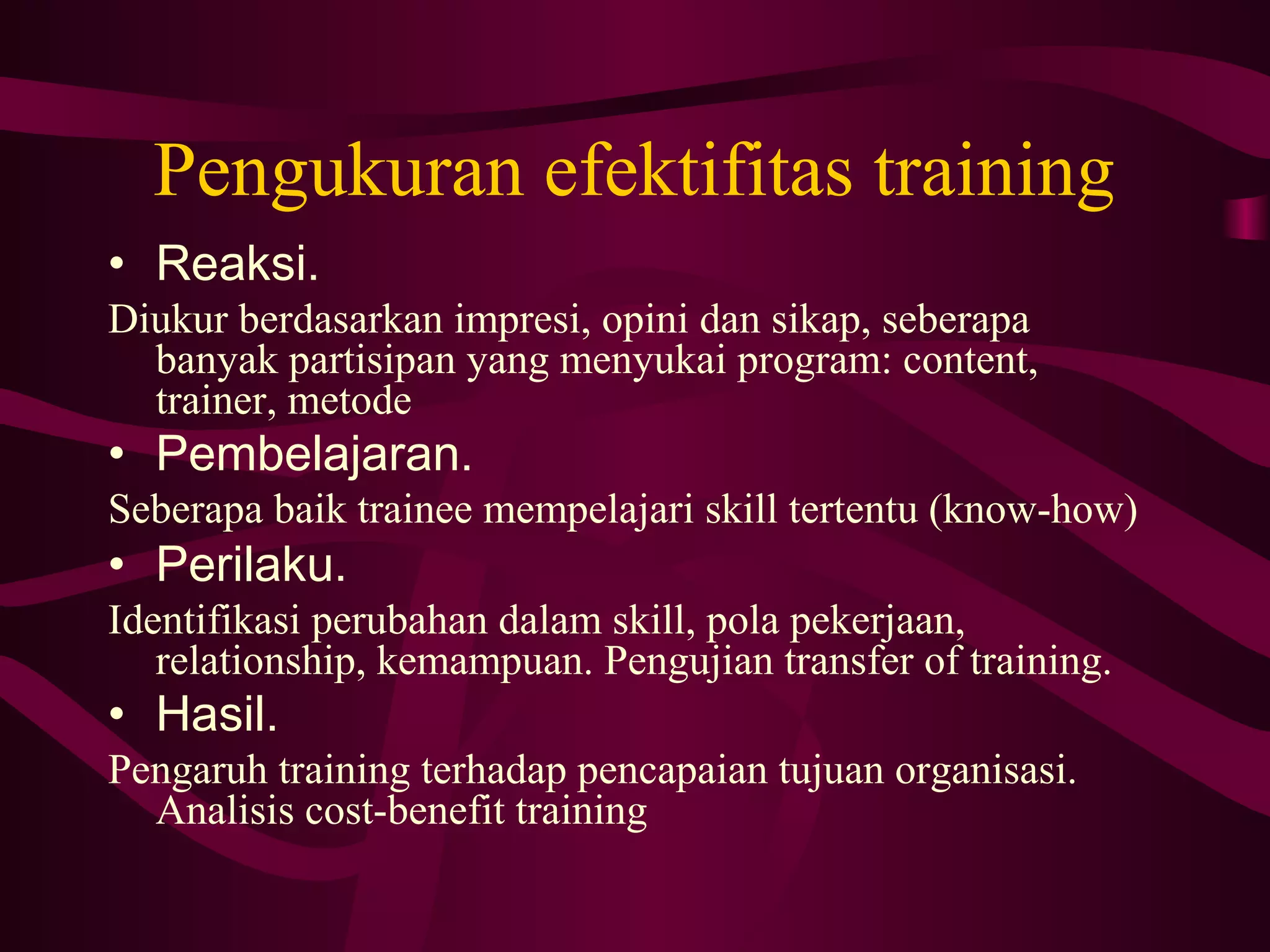 Orientasi pelatihan dan pengembangan | PPT