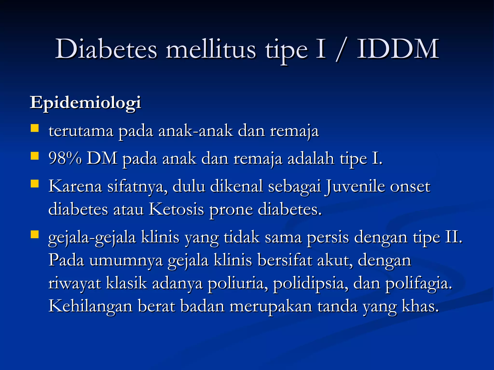 Diabetes Melitus Tipe 1 | PPT