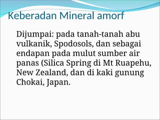 Proses Mineralogi Lempung (clay Mineralogy) | PPT