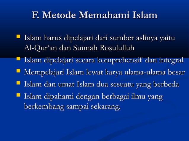 Pendidikan Agama Islam | PPT