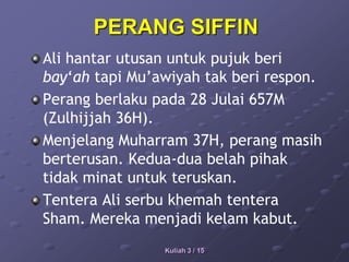 Perang Jamal dan Perang Siffin | PDF