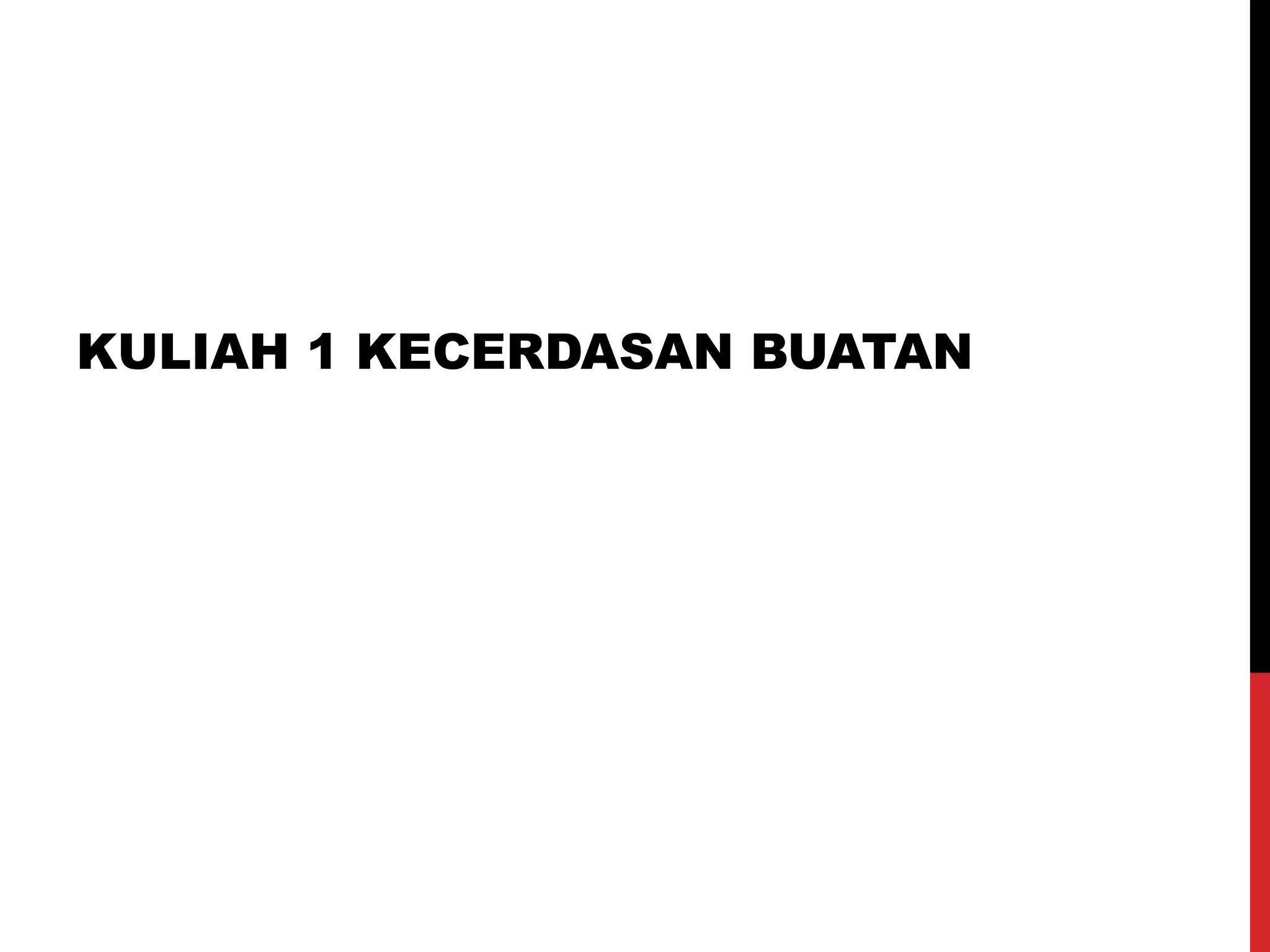 Slide tentang Kecerdasan Buatan | PPT