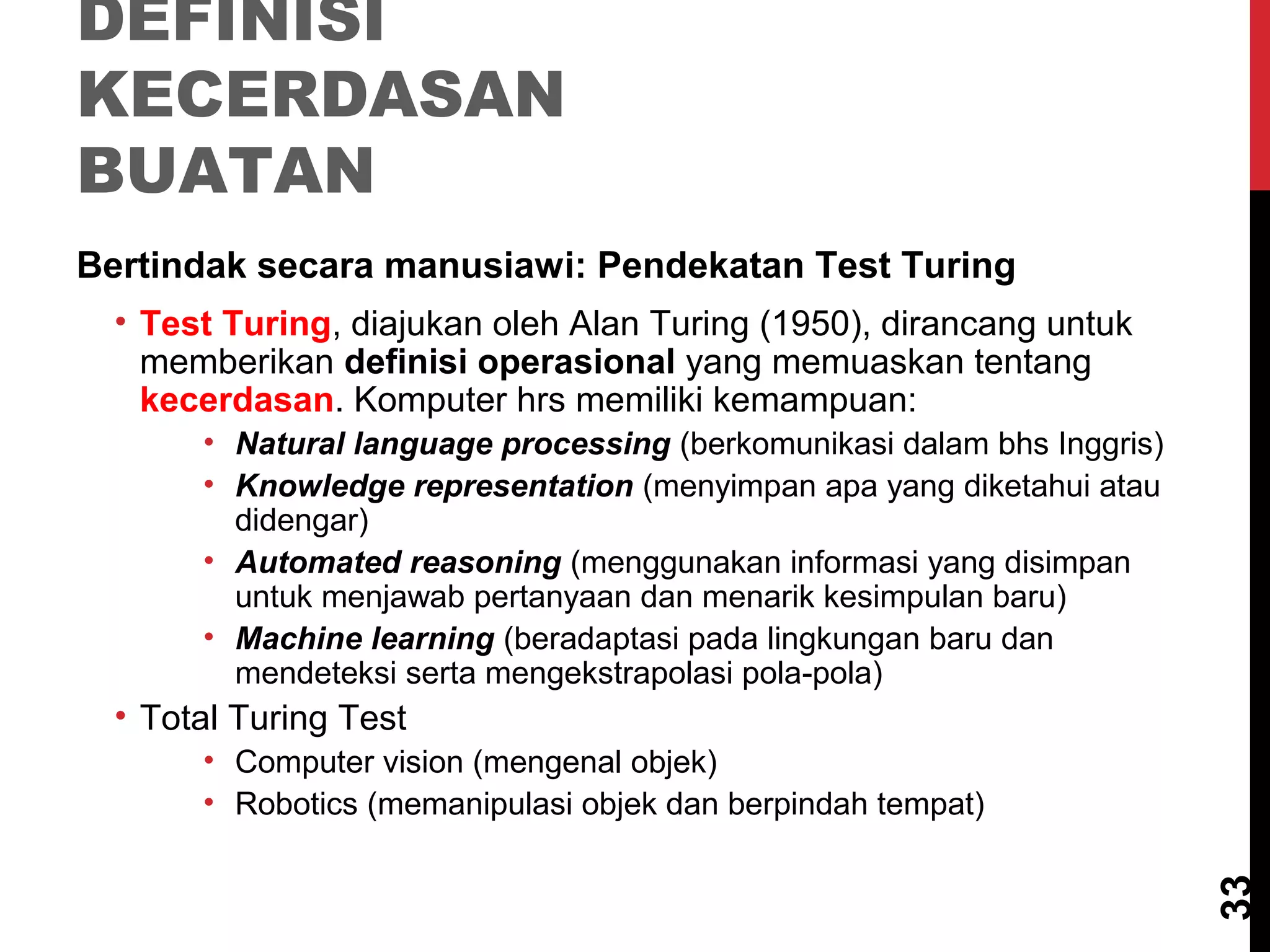 Slide tentang Kecerdasan Buatan | PPT