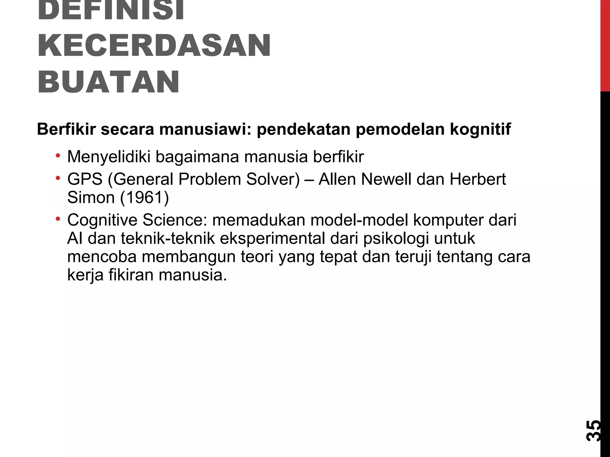 Slide tentang Kecerdasan Buatan | PPT