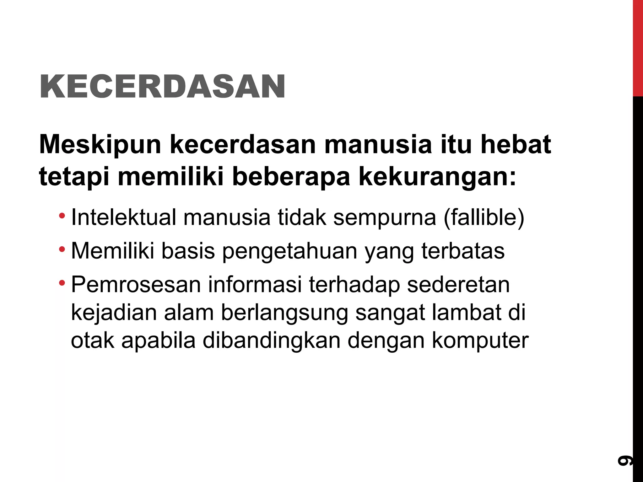 Slide tentang Kecerdasan Buatan | PPT