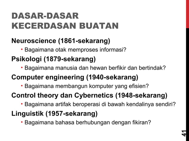 Slide tentang Kecerdasan Buatan | PPT