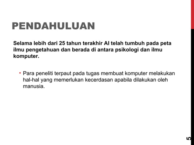 Slide tentang Kecerdasan Buatan | PPT