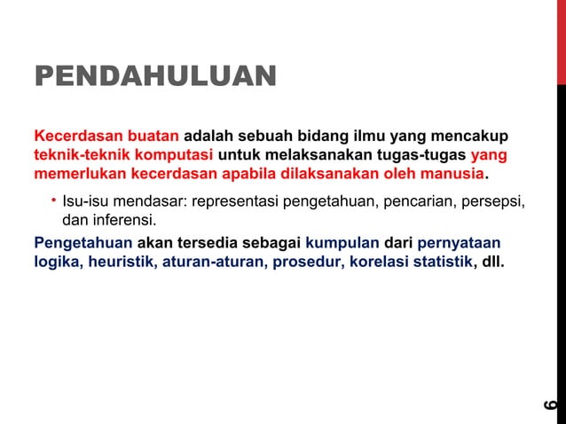 Slide tentang Kecerdasan Buatan | PPT