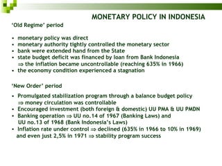 Indonesia Monetary Policy | PPT