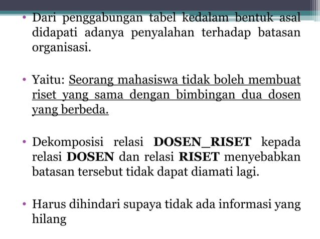 Teknik Normalisasi Data Pada Visual Basic | PPT