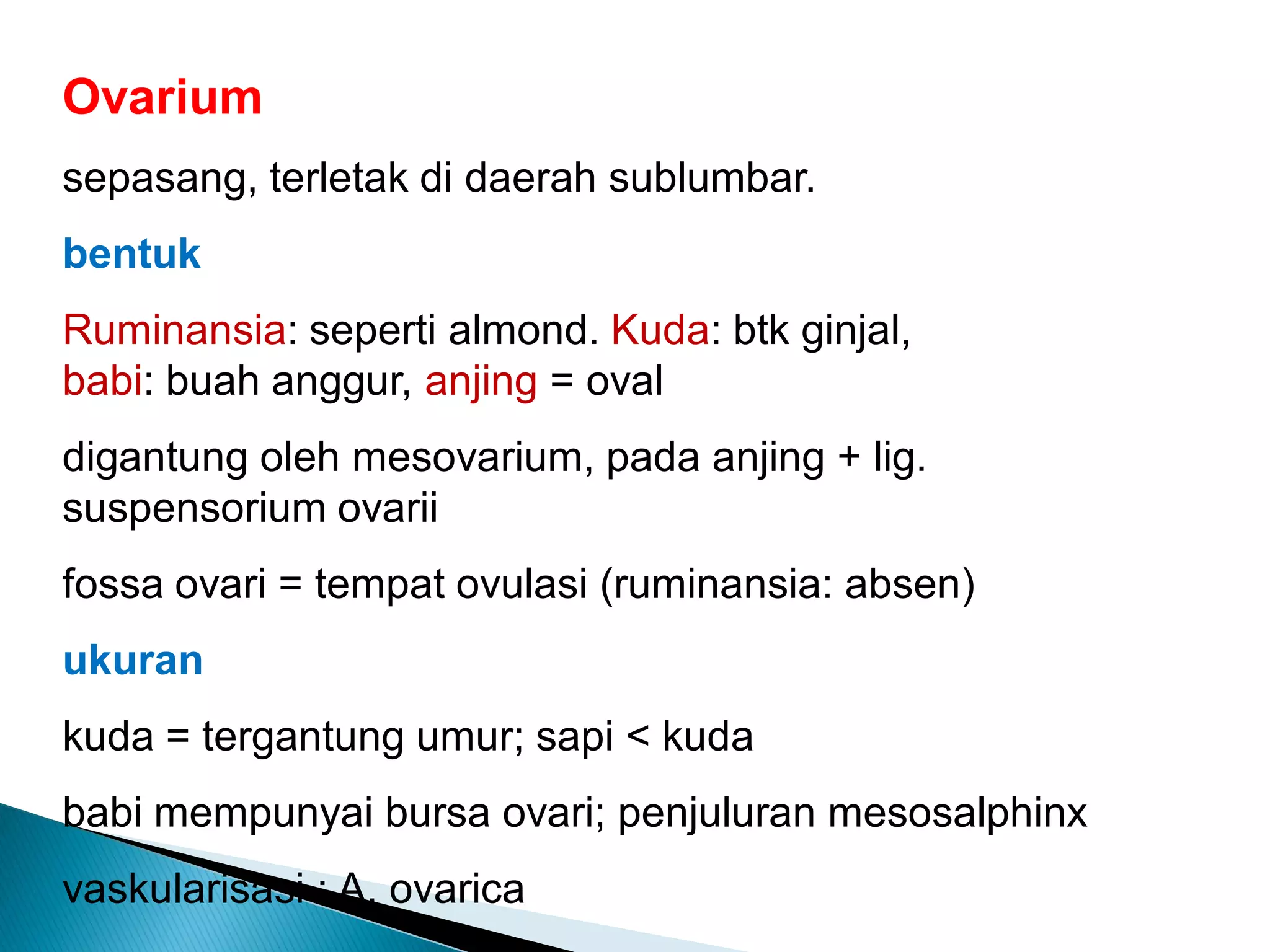 Kuliah 14 sistem reproduksi betina | PDF