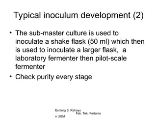 Kuliah 1 Development of inoculum in product | PPT