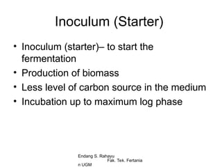 Kuliah 1 Development of inoculum in product | PPT