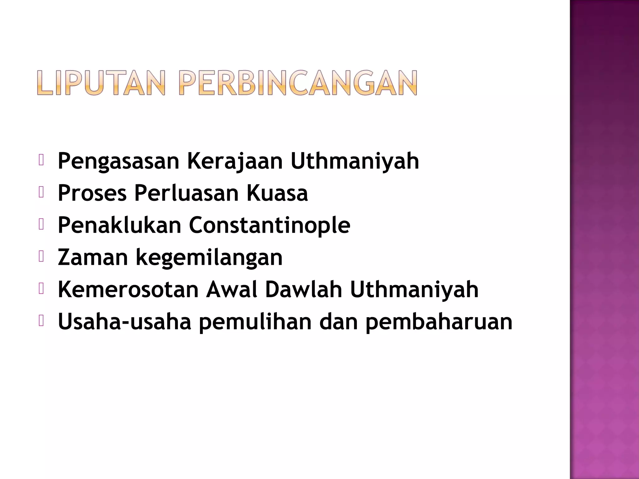 kerajaan uthmaniyah | PPT