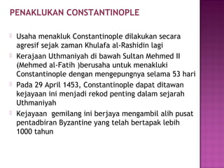 kerajaan uthmaniyah | PPT