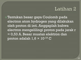 Kuliah 1 listrik statis | PPTX