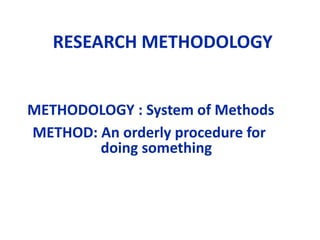 Methodology vs Method | PPTX