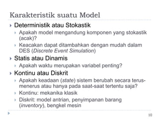 Kuliah 1 pemodelan simulasi introduction | PPTX