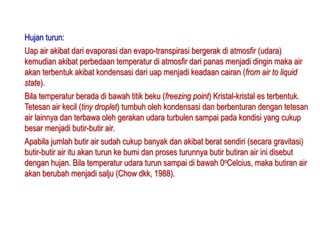 Kuliah 1 siklus hidrologi | PDF