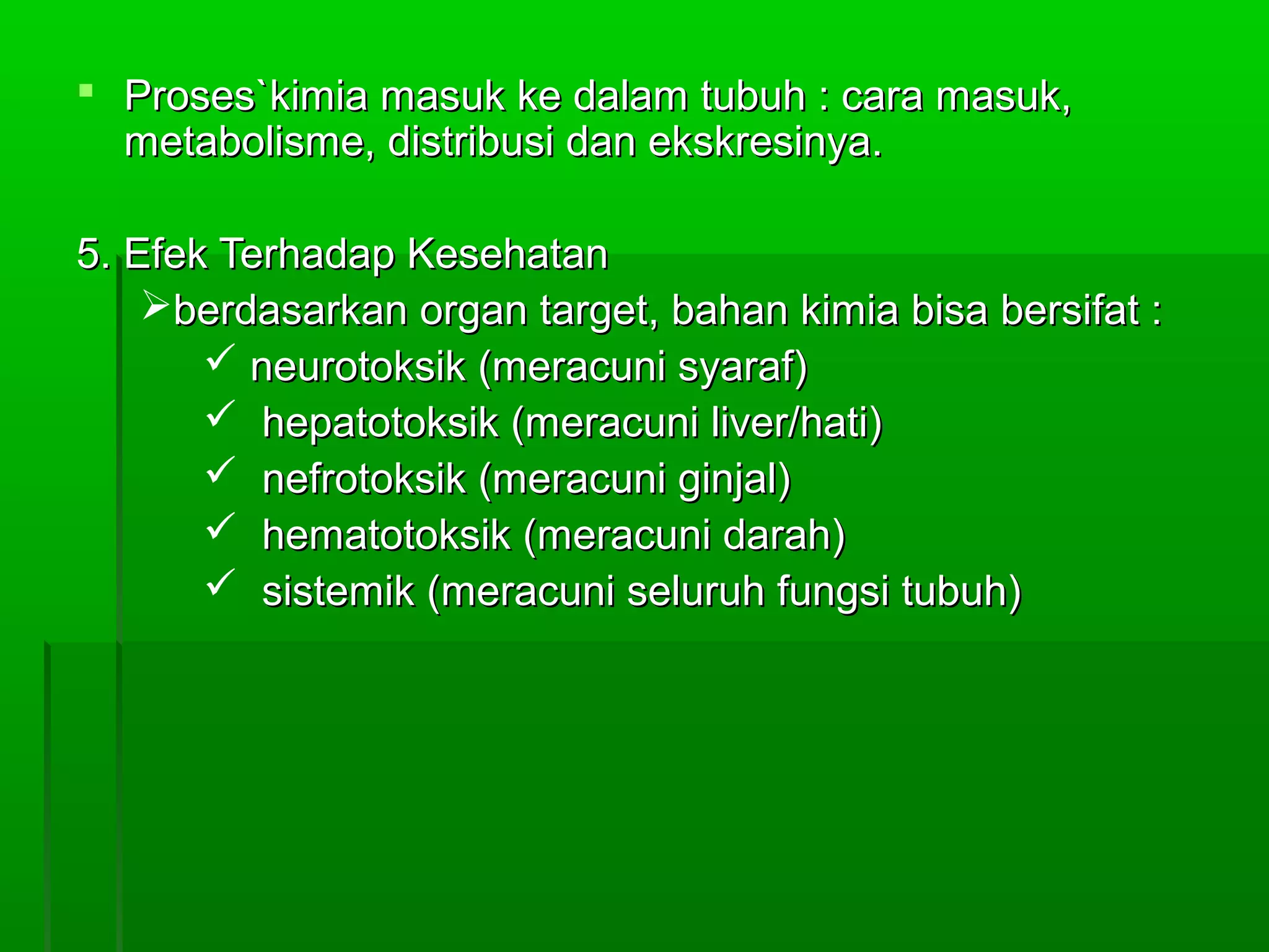 Toksikologi Industri | PPT