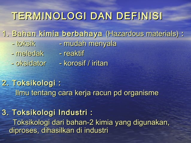 Toksikologi Industri | PPT