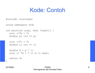 Algoritma, Diagram Alir, Kode, dan Beberapa Contohnya | PPT