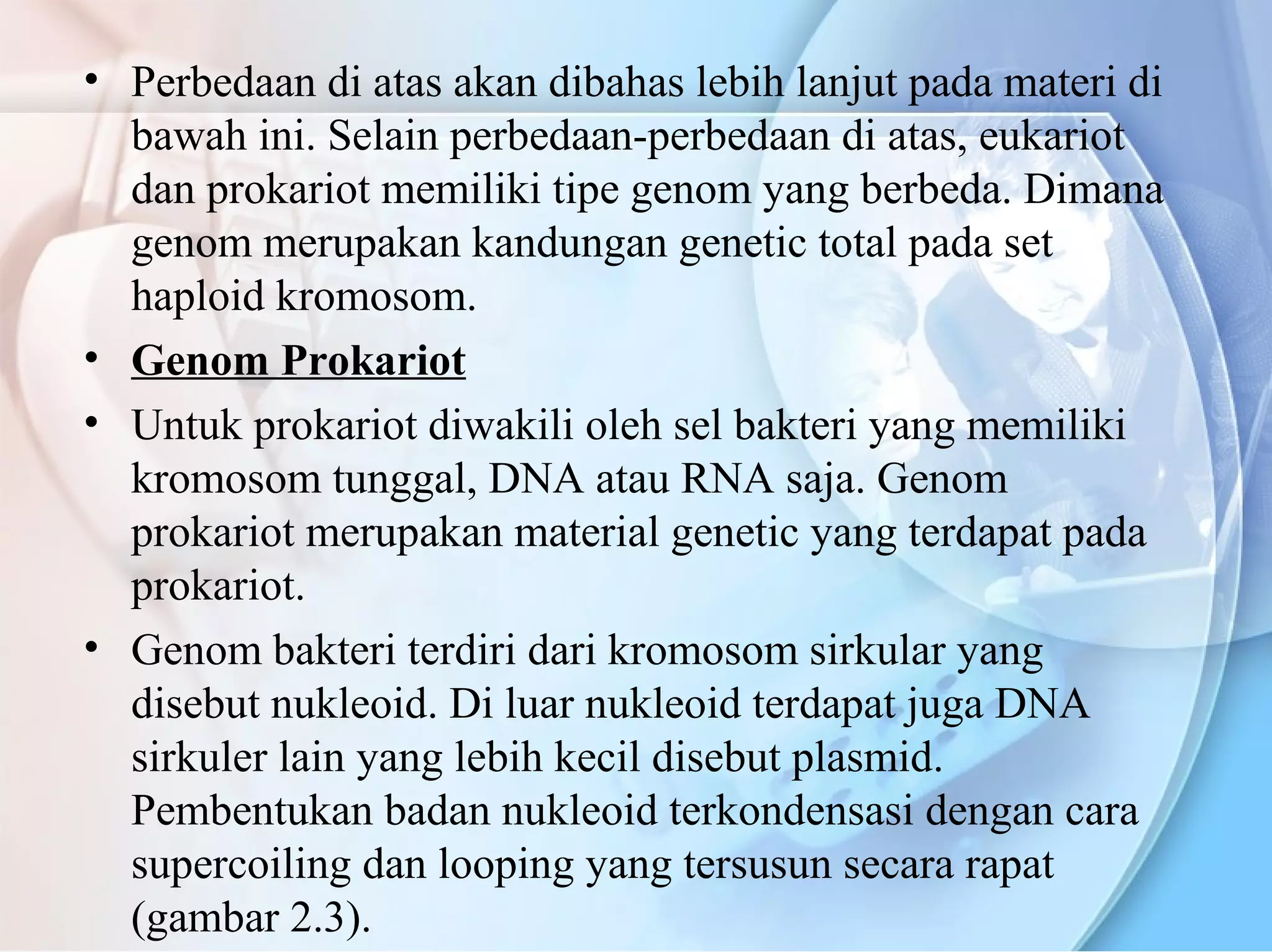 Kuliah 2 organisasi sel (struktur prokariot dan eukariot) | PPT
