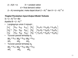 Kuliah 2 penerapan matriks dalam ekonomi | PPTX