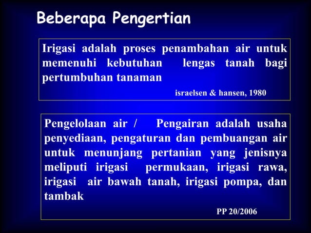 pengairan dan irigasi | PPT