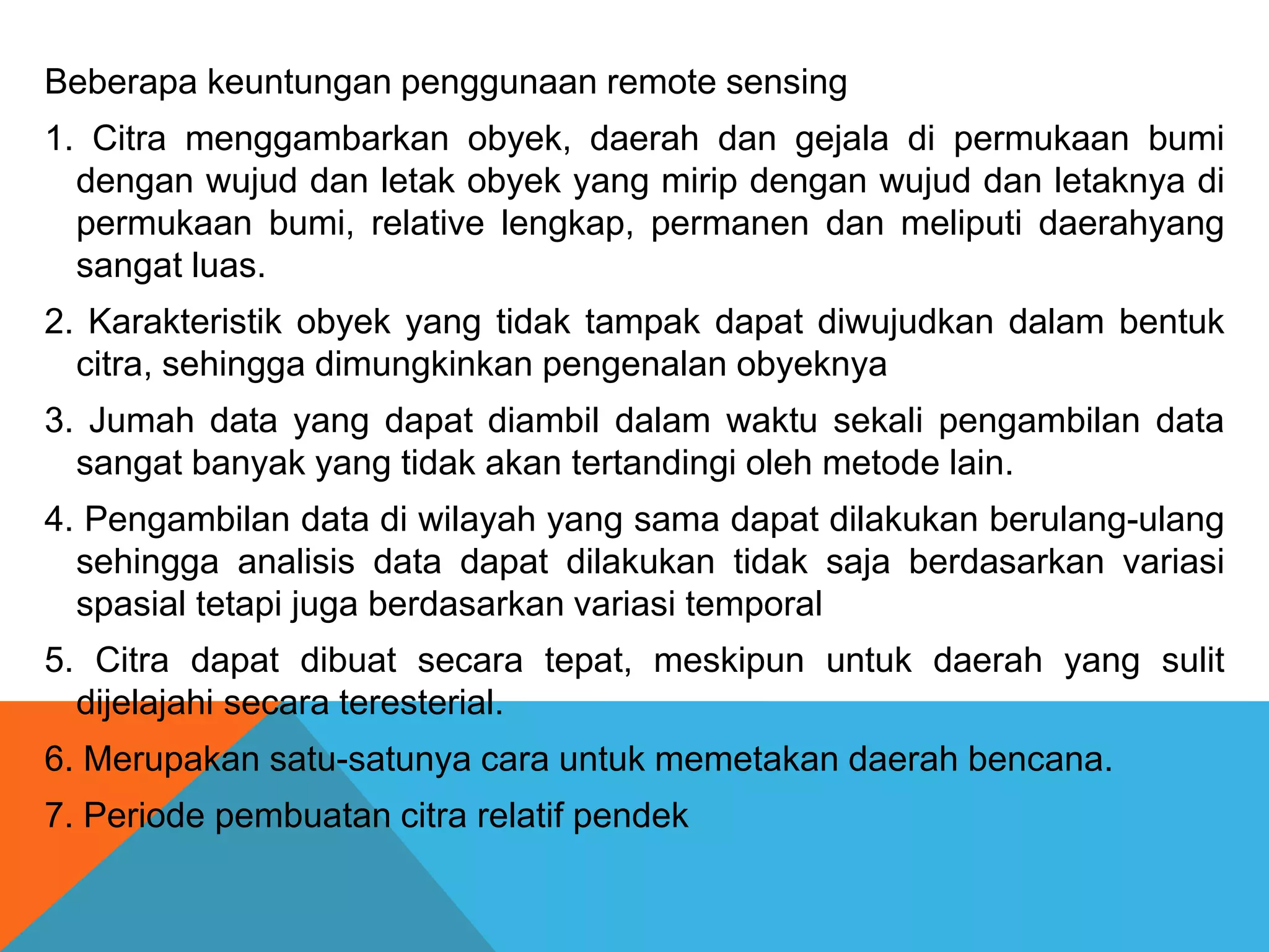 Materi Kuliah Penginderaan Jauh Dasar (Konsep Dasar "Remote Sensing ...