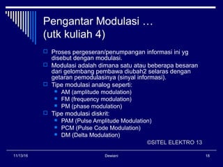 Kuliah 3 alokasi frekuensi dan perambatan gelombang | PPT