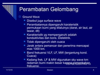 Kuliah 3 alokasi frekuensi dan perambatan gelombang | PPT