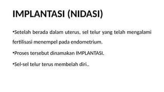 KULIAH 3 - PROSES KEHAMILAN & TUMBUH KEMBANG FETUS Biologi.pptx | Free ...