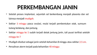 KULIAH 3 - PROSES KEHAMILAN & TUMBUH KEMBANG FETUS Biologi.pptx | Free ...