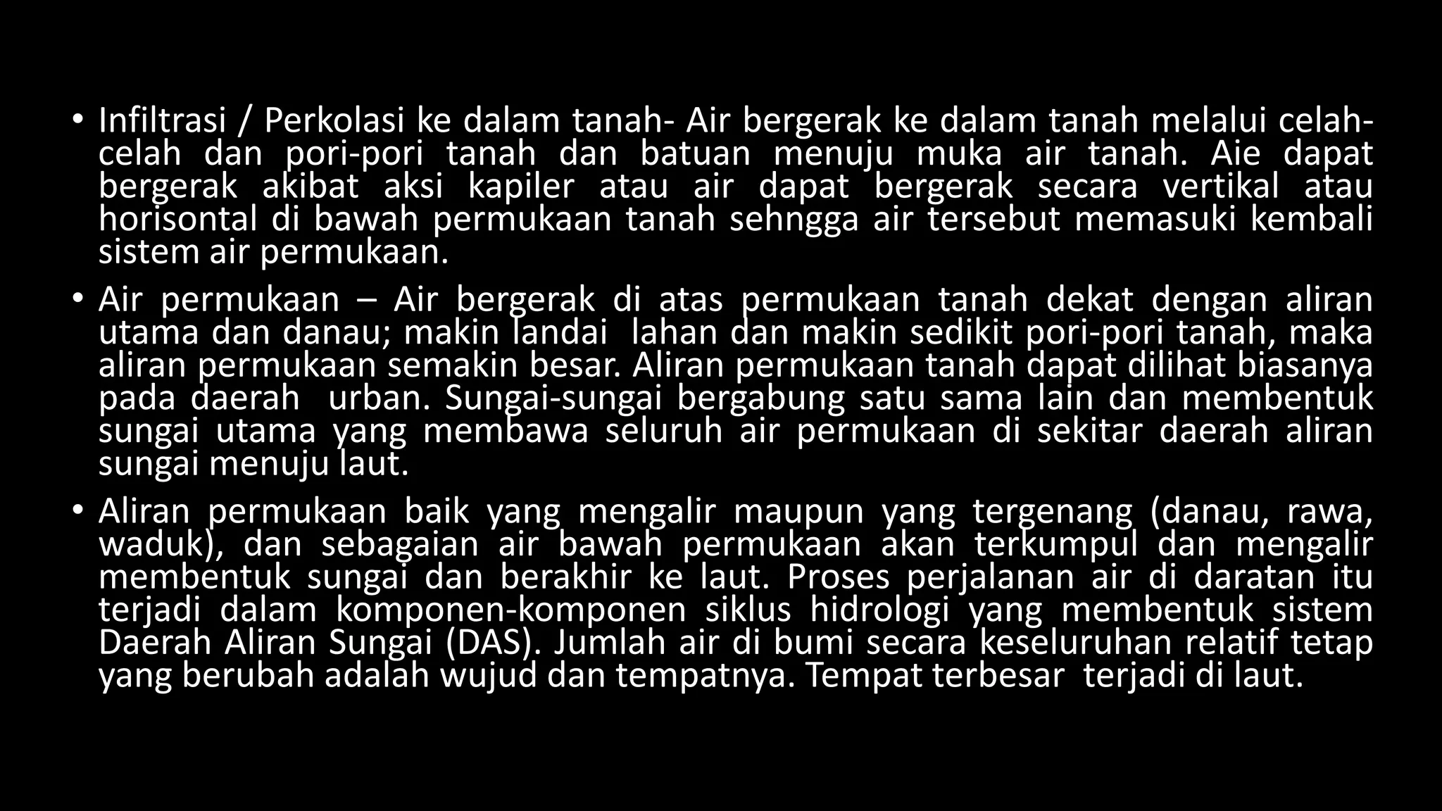 siklus hidrologi | PPTX