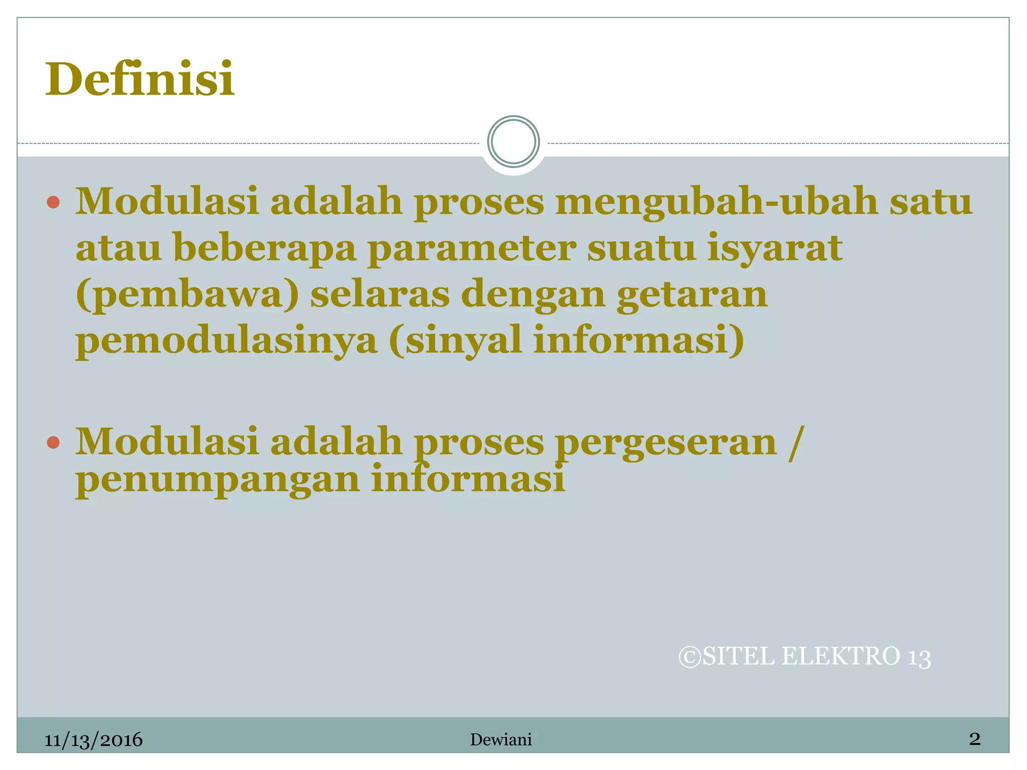 Kuliah 4 modulasi | PPTX