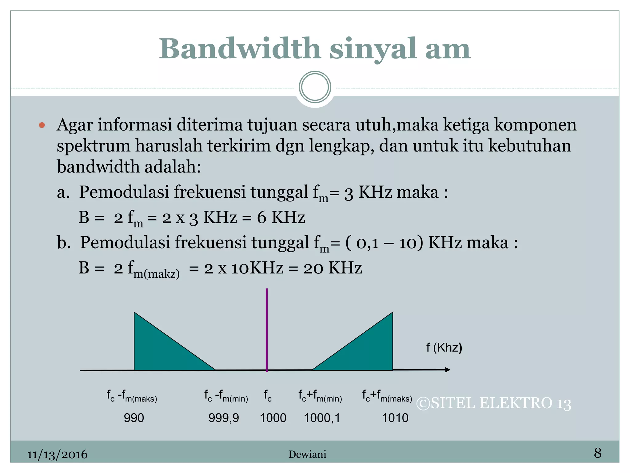 Kuliah 4 modulasi | PPTX