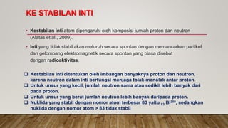 KULIAH 4_ KESTABILAN_INTI_DAN_SATUAN_RADIOAKTIFITAS.pptx