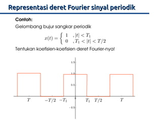 Kuliah 4 sistem linier: Representasi deret Fourier sinyal periodik | PDF