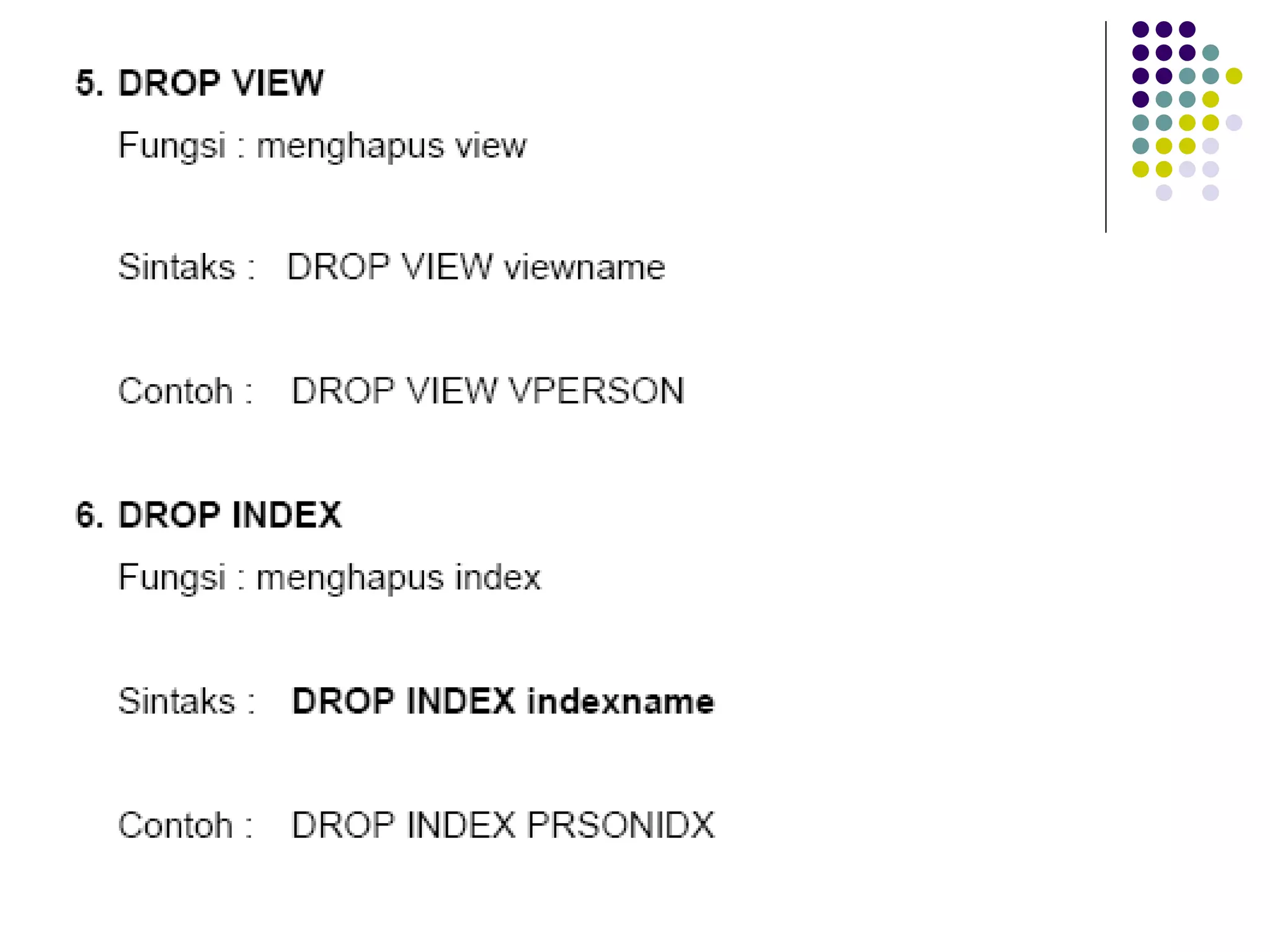 Kuliah 4 structure query language | PPT