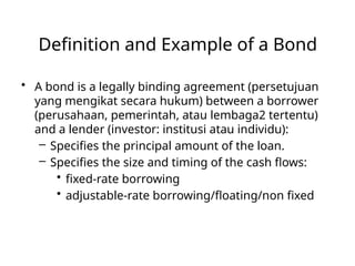 Valuasi Bond n Stock (penilaian Surat Berharga) | PPTX