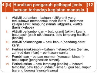 Kuliah 5 - BATUAN (GEOLOGI) | PPTX