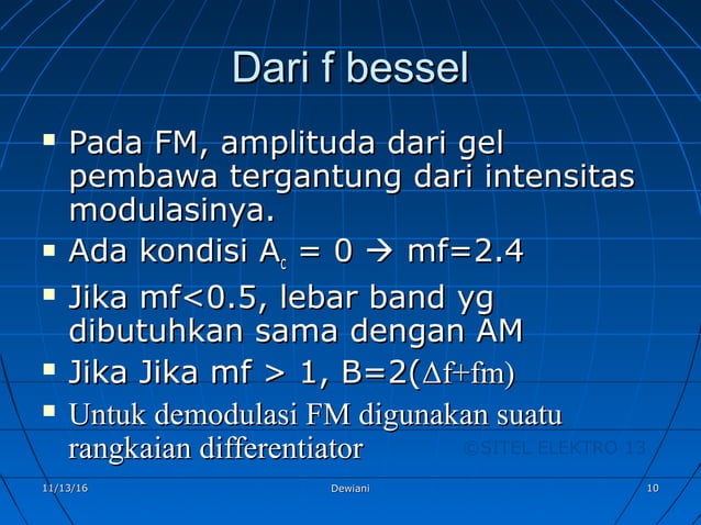 Kuliah 5 modulasi analog-2 | PPT