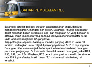 Kuliah 5 Konstruksi Jalan Rel Kereta Api | PPT