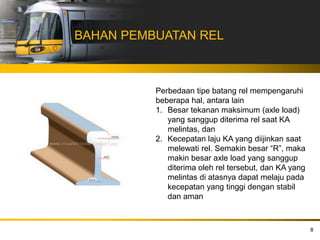 Kuliah 5 Konstruksi Jalan Rel Kereta Api | PPT