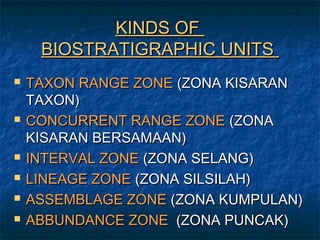 Kuliah 6 unit biostratigrafi | PPT