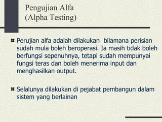Kuliah6 proses pengujian | PPT